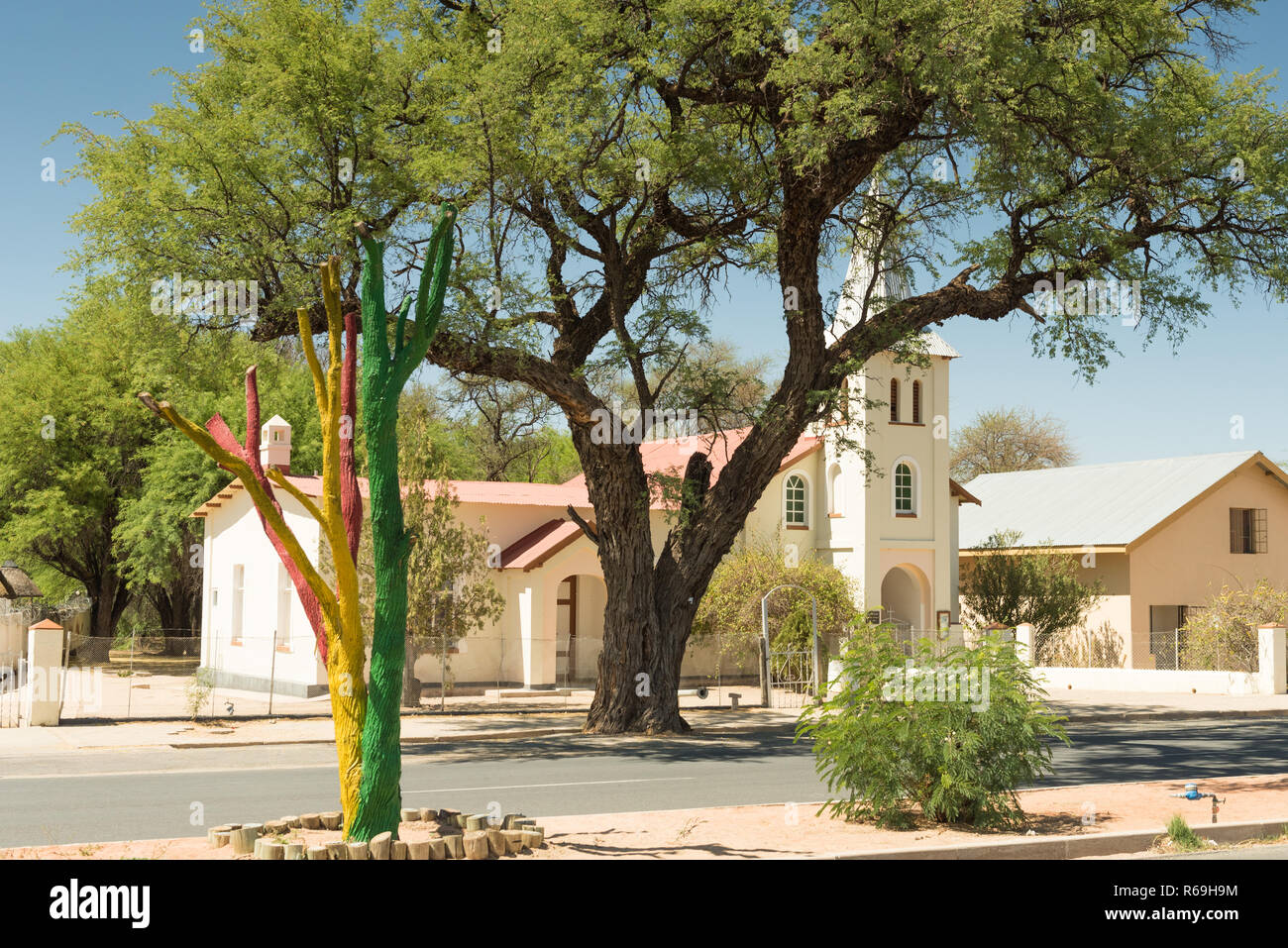 St Bonifatius, Church In Omaruru, Erongo Namibia Stock Photo - Alamy