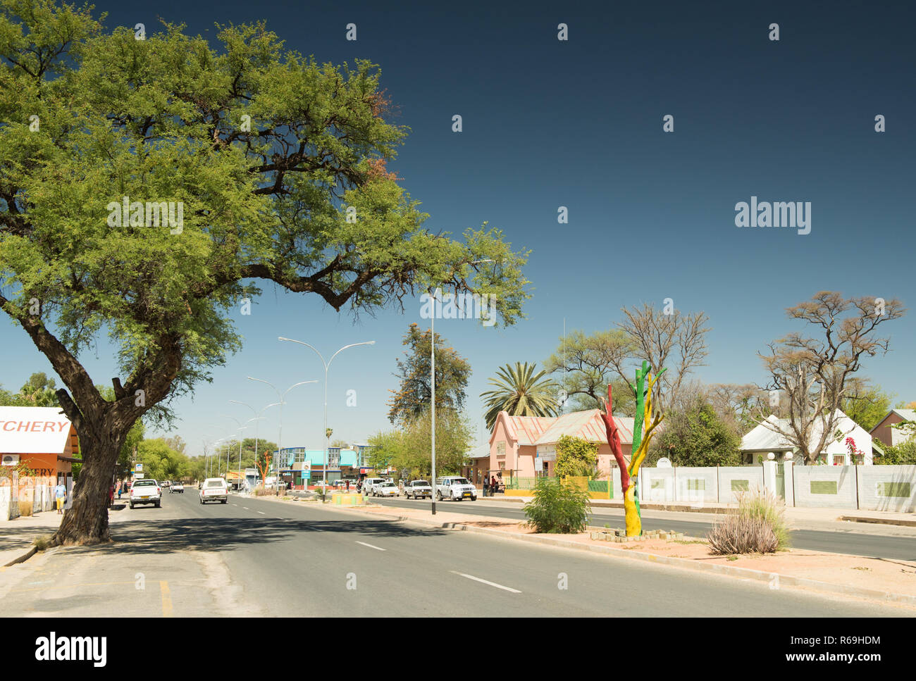 Main Street In Omaruru Namibia Stock Photo - Alamy