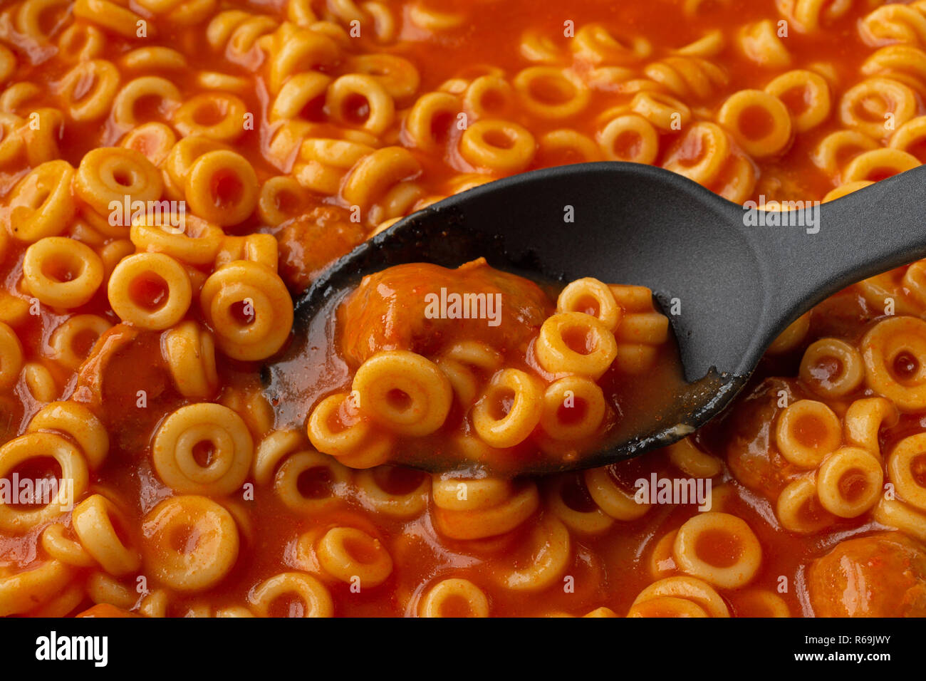 Canned spaghetti rings hi-res stock photography and images - Alamy