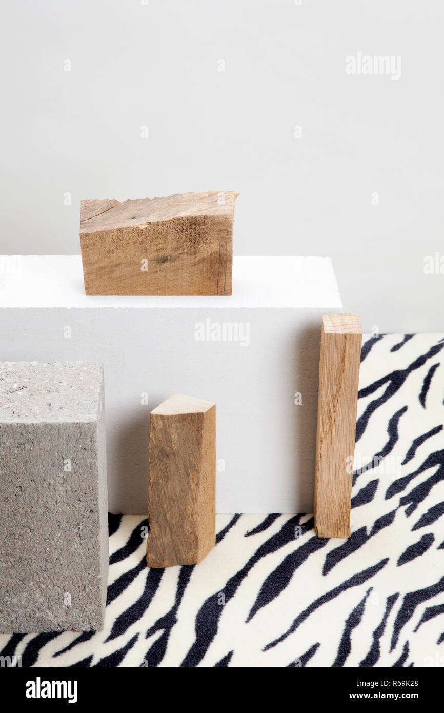 zebra concrete blocks Stock Photo - Alamy