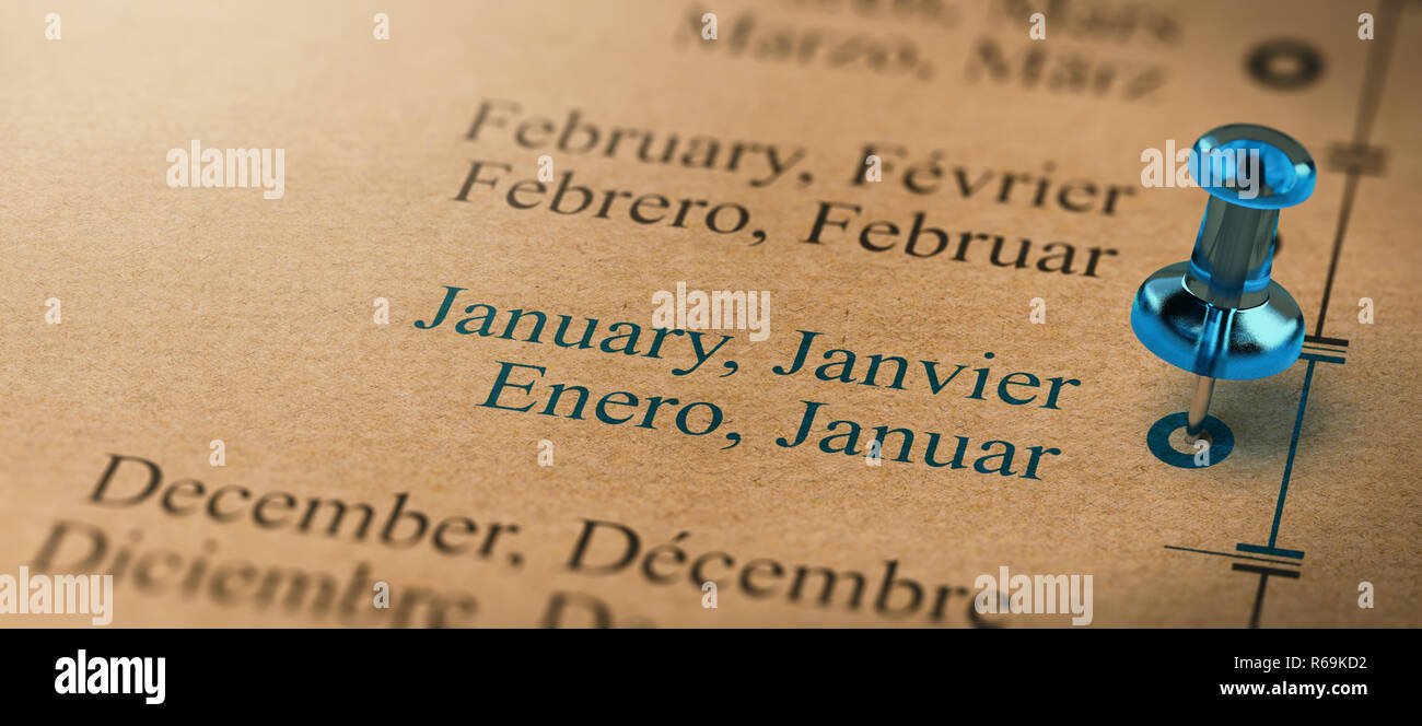 Monthly timeline hi-res stock photography and images - Alamy