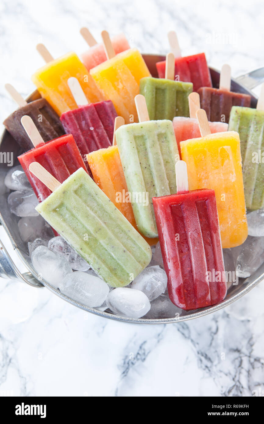 Frozen Popsicles Stock Photo - Alamy