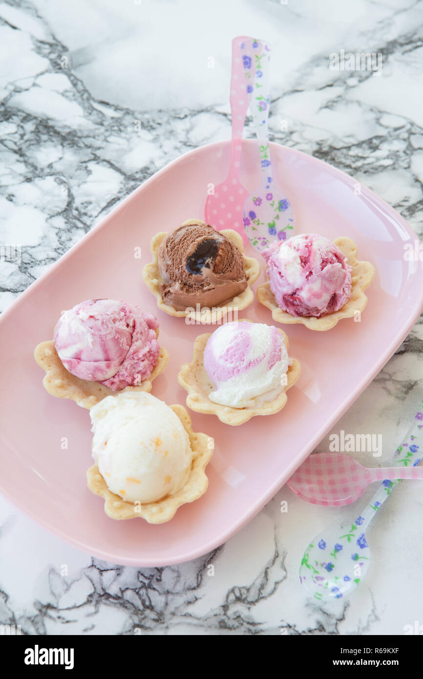 Ice Cream Dessert Stock Photo - Alamy