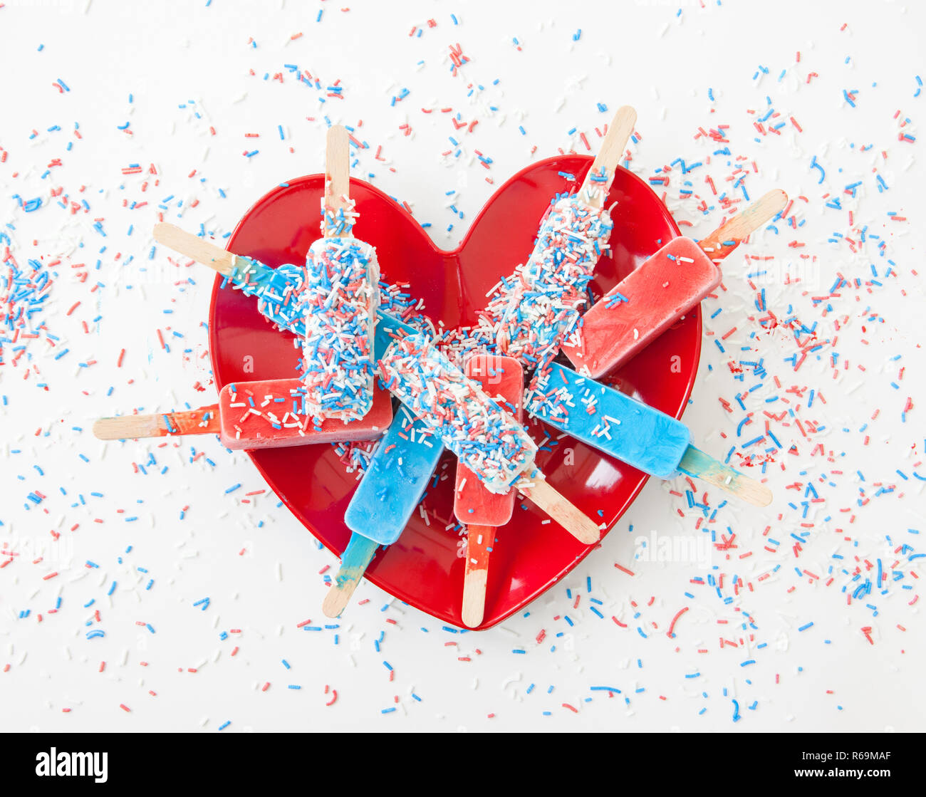 Homemade Frozen Popsicles Stock Photo - Alamy