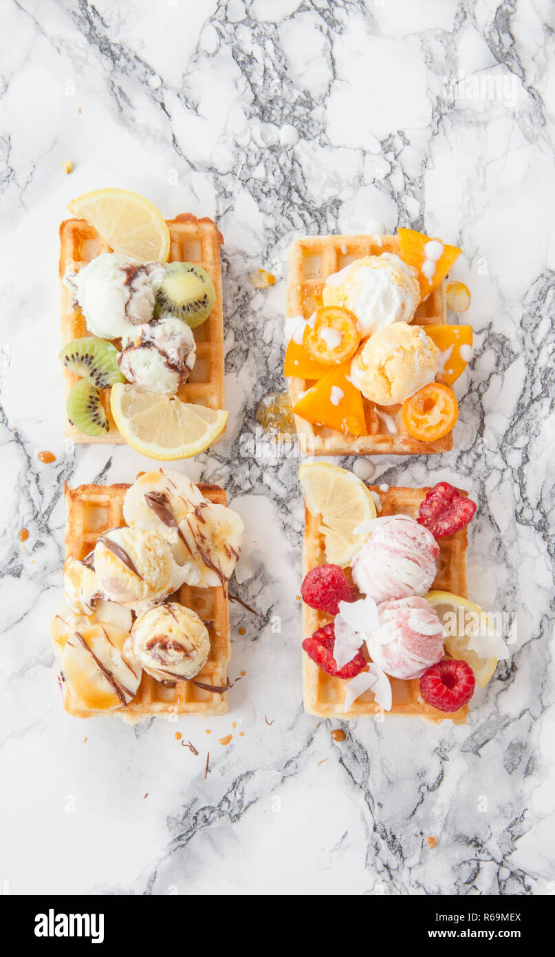 Waffles flakes hi-res stock photography and images - Alamy