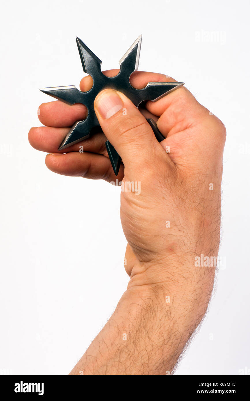 Throwing star ninja shuriken hi-res stock photography and images - Alamy