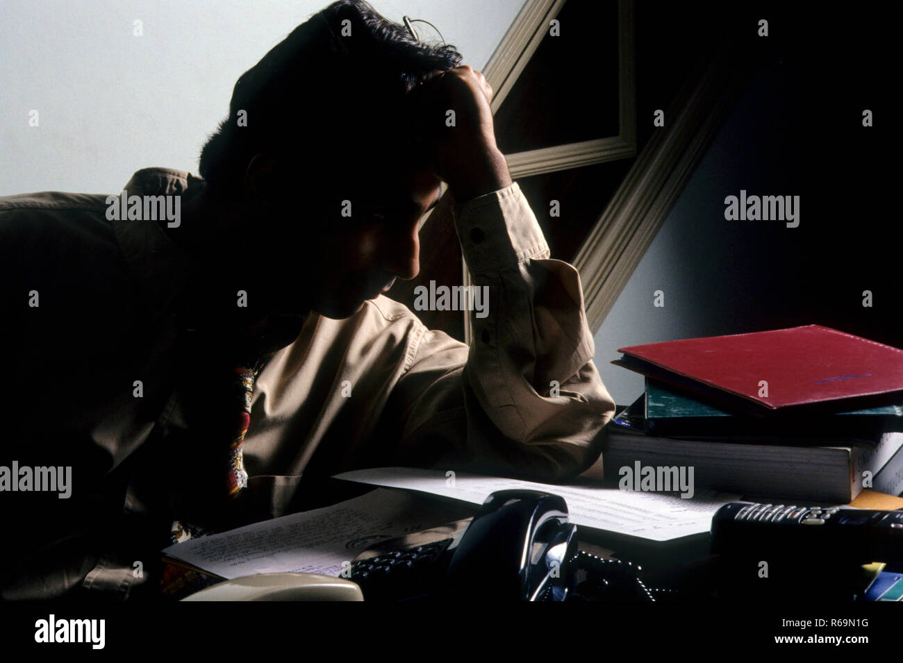 man looking tense, india, MR. NO. 139 Stock Photo - Alamy