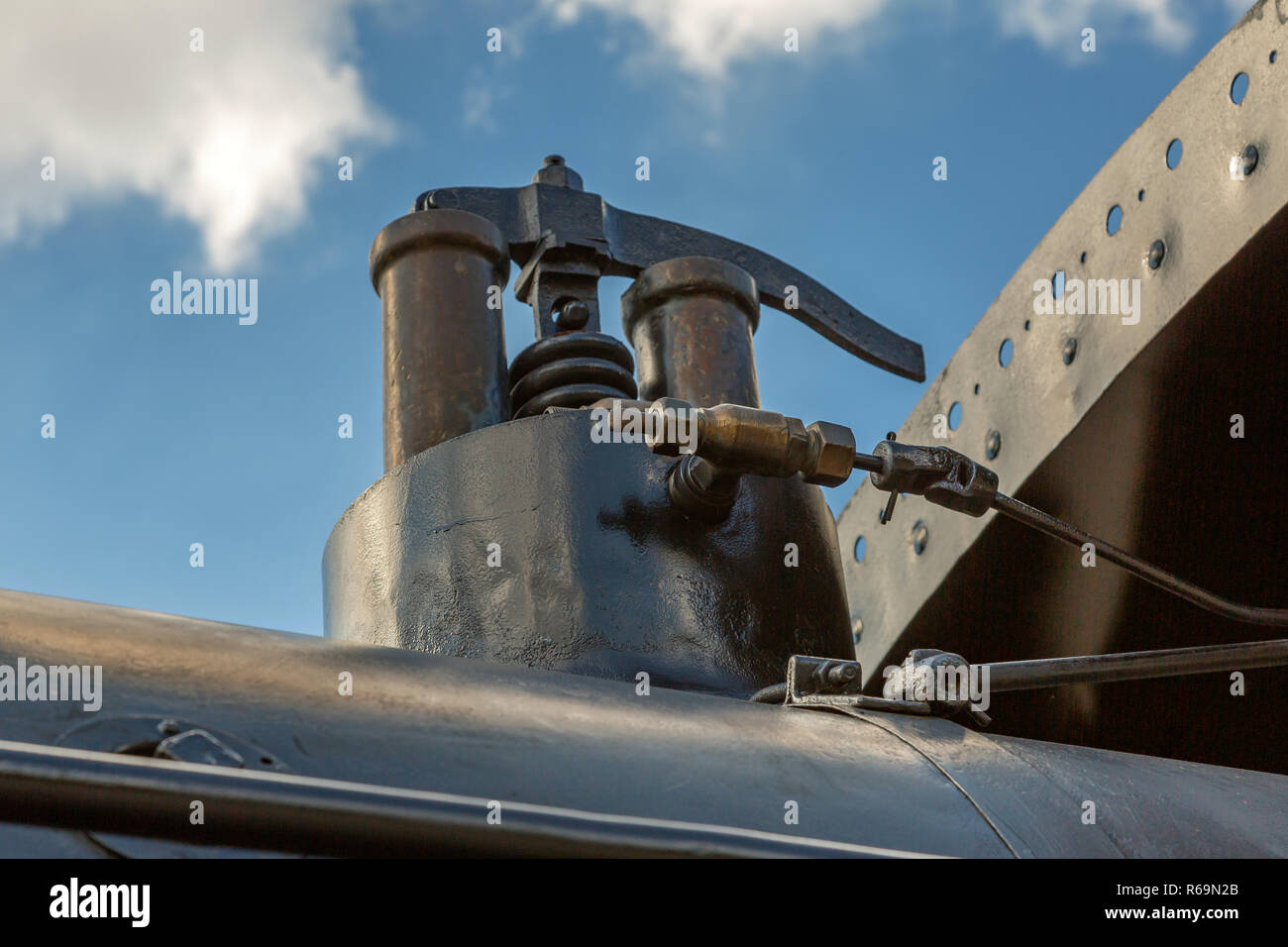 Classic steam locomotive of the South African railways on display at ...