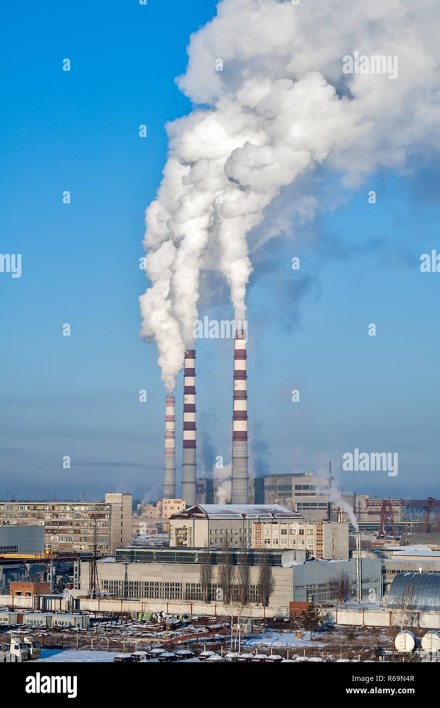 City Energy and Warm Power Factory Stock Photo - Alamy