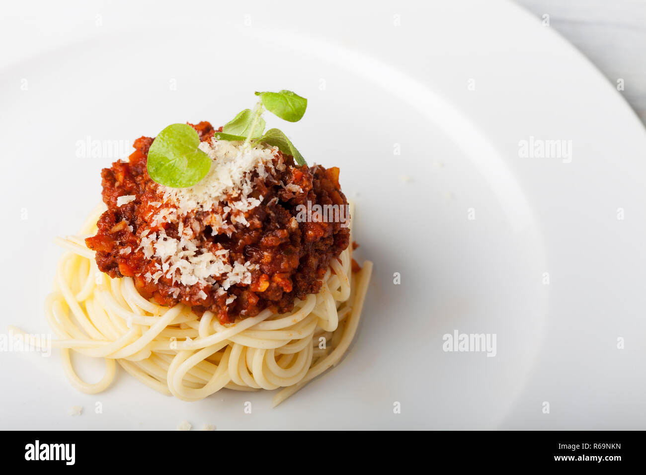 Teller mit spaghetti bolognese hi-res stock photography and images - Alamy