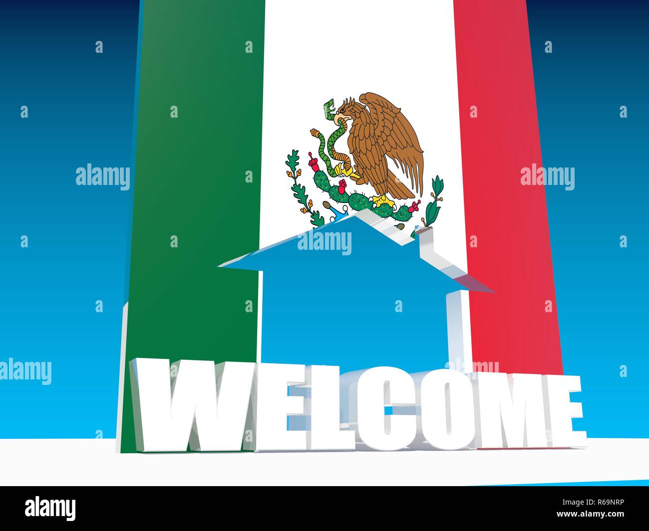 welcome to mexico Stock Photo - Alamy