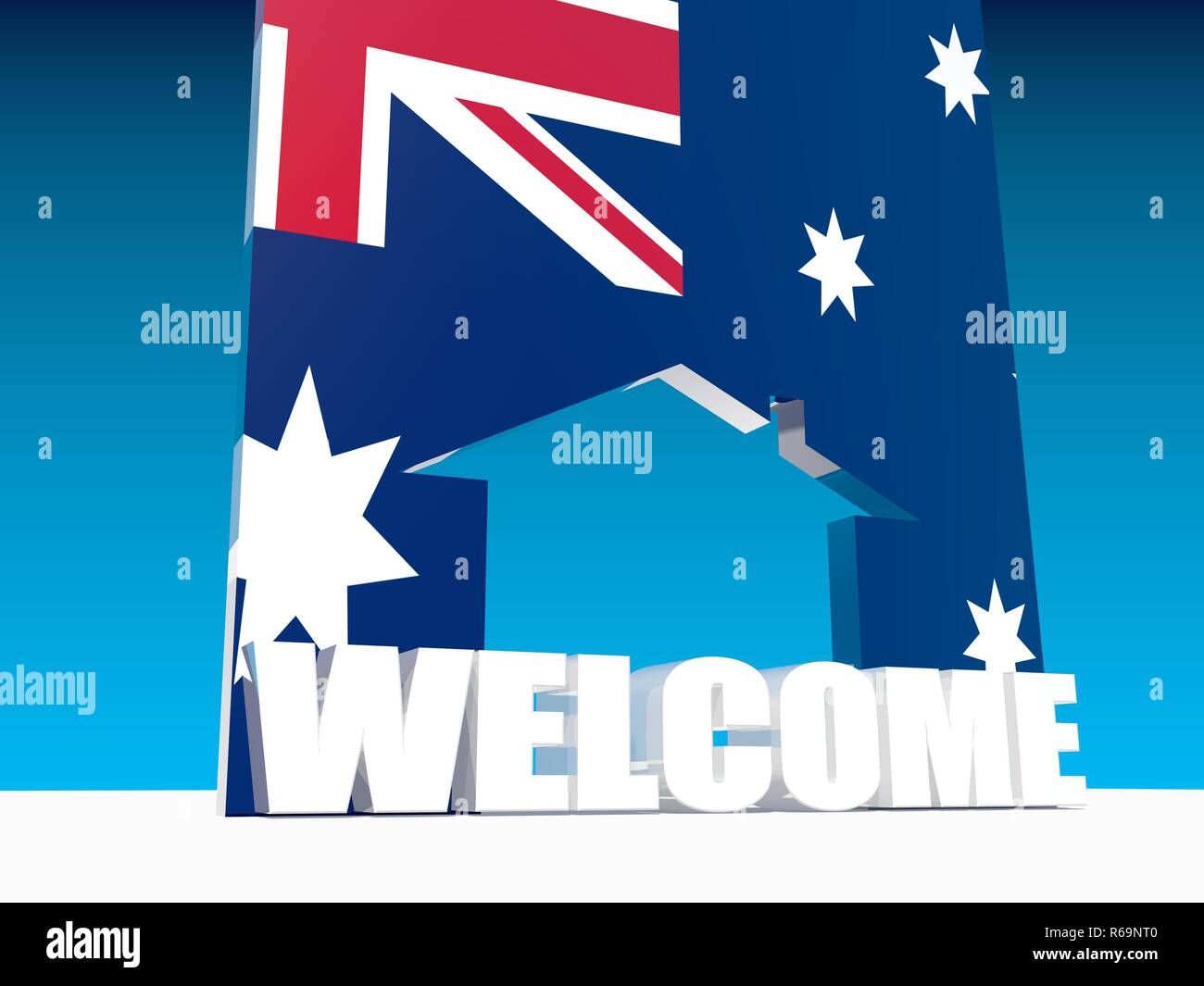 welcome to australia Stock Photo - Alamy