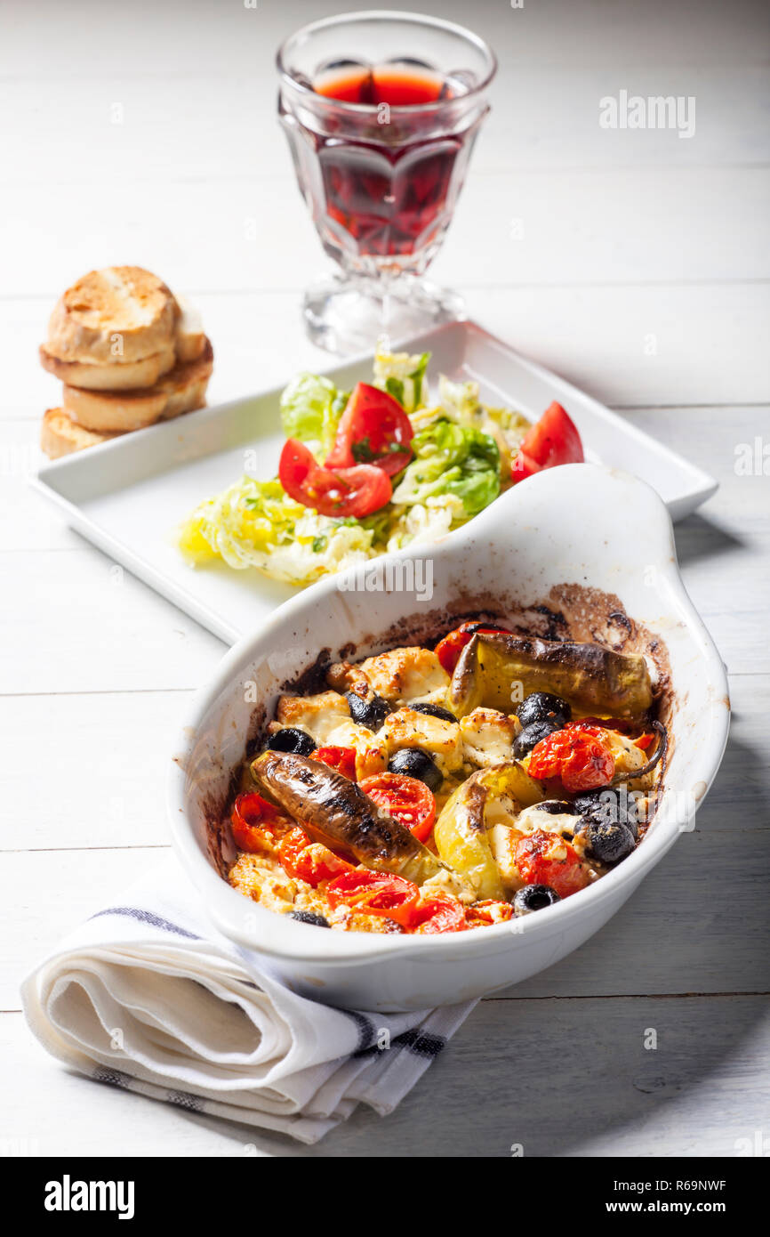 Grilled Greek Feta Cheese Stock Photo - Alamy