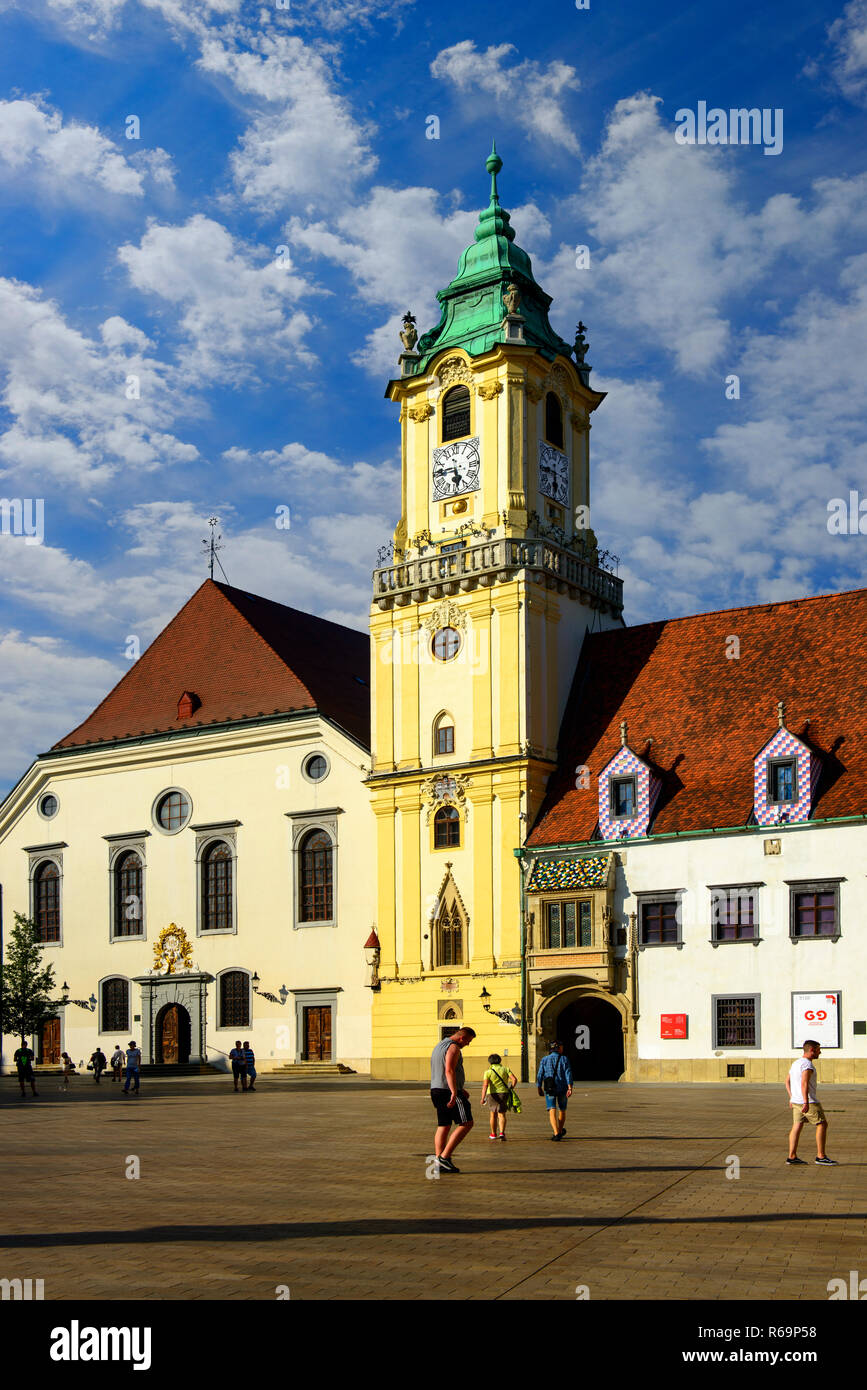 Old Town Hall, Main Square, Bratislava, Slovakia Stock Photo - Alamy