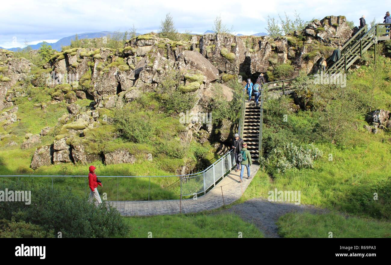 Almannagjá gorge hi-res stock photography and images - Alamy