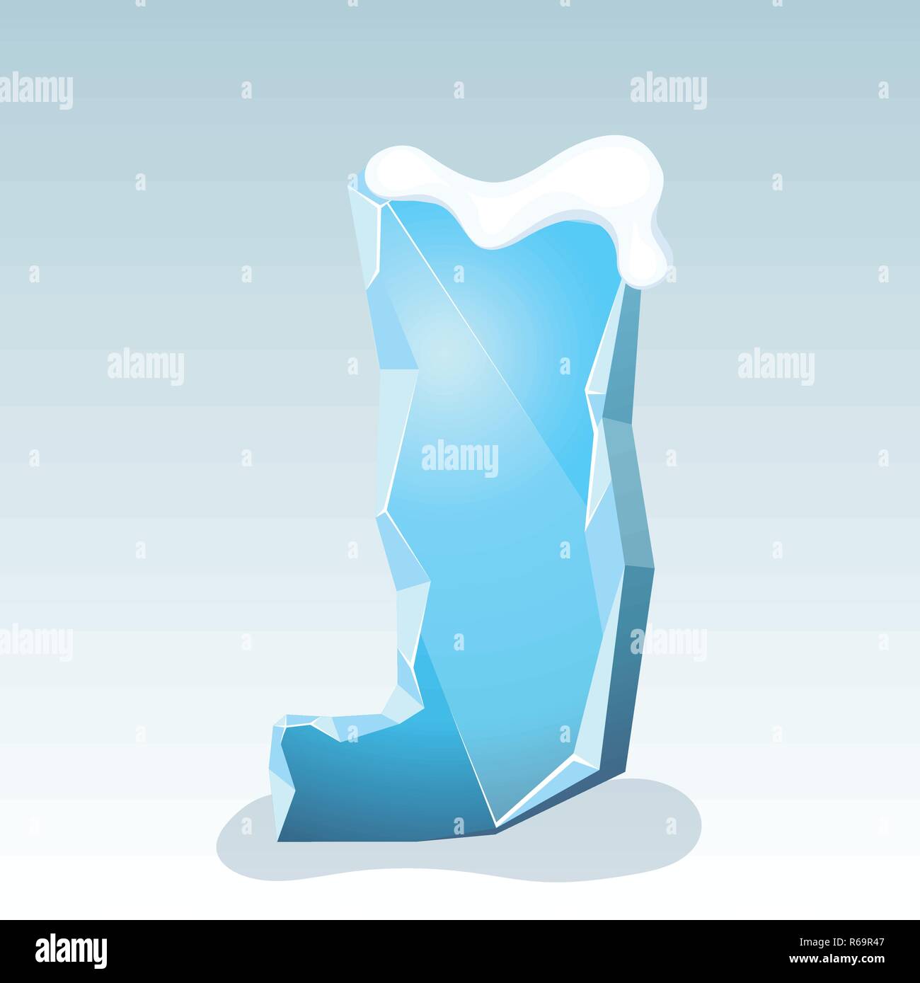 Ice letter J Stock Vector Image & Art - Alamy