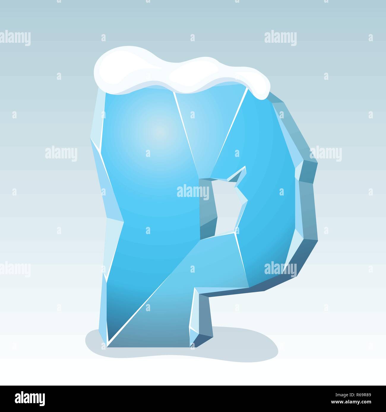 Ice letter P Stock Vector Image & Art - Alamy
