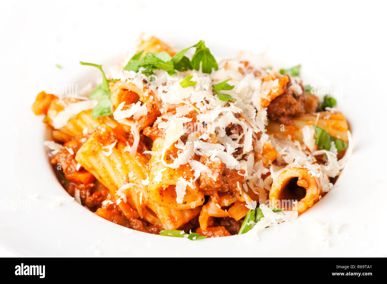 Pasta tortiglioni bolognese sauce hi-res stock photography and images ...
