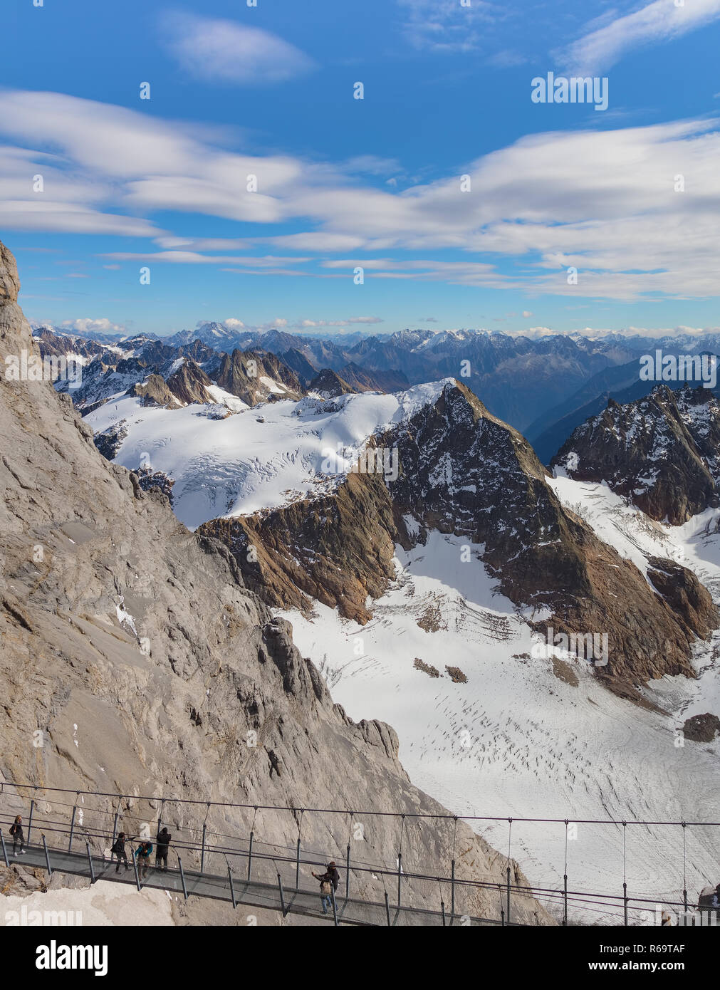 Mt. Titlis, Switzerland - October 12, 2015: view from the top of the ...