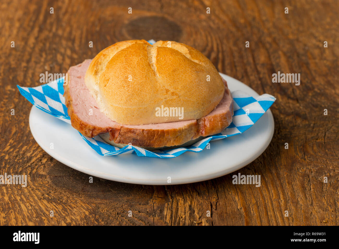Bavarian meat loaf leberkase hi-res stock photography and images - Alamy