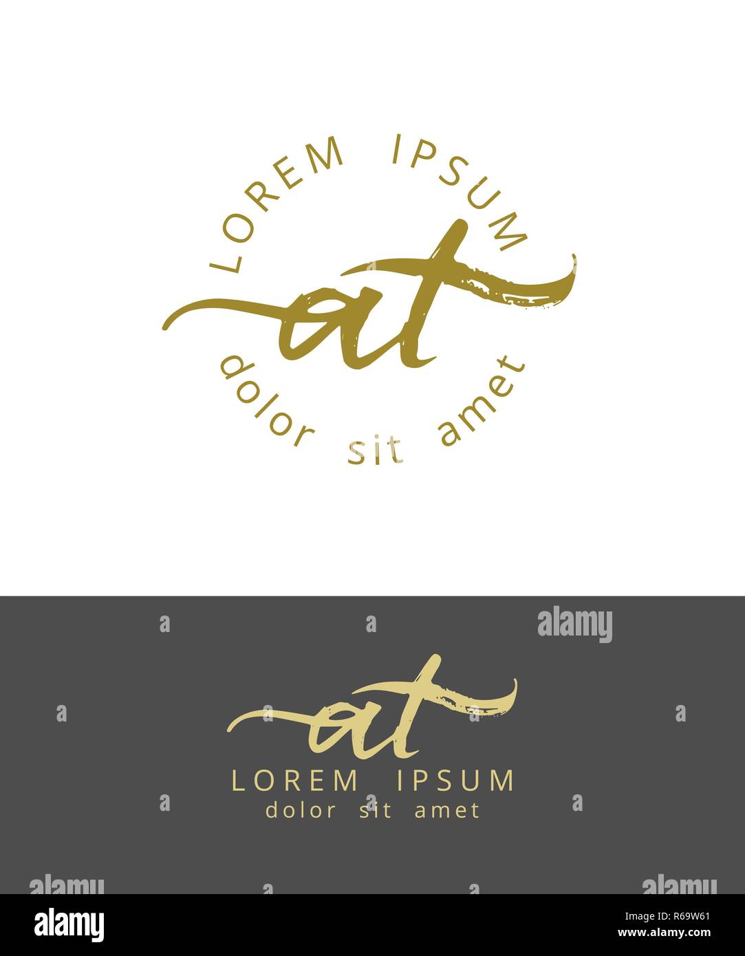 T initials logo hi-res stock photography and images - Alamy