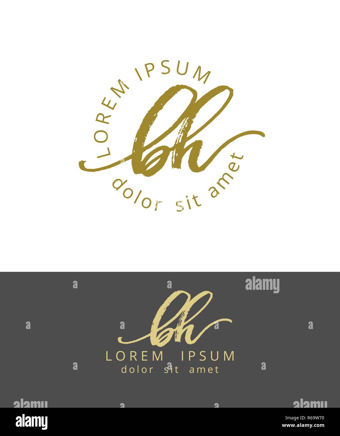 Initials b h Stock Vector Images - Alamy