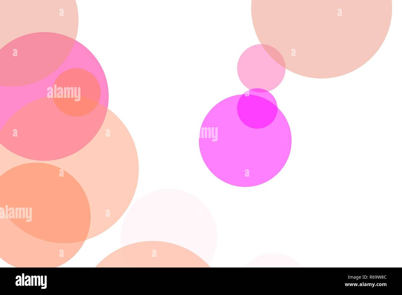 Abstract pink circles illustration background Stock Photo - Alamy