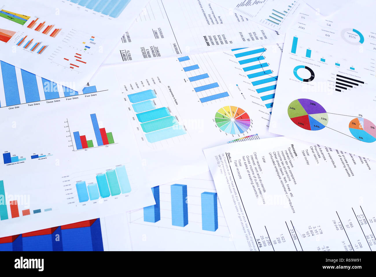 Photo of Financial graph paper Stock Photo - Alamy