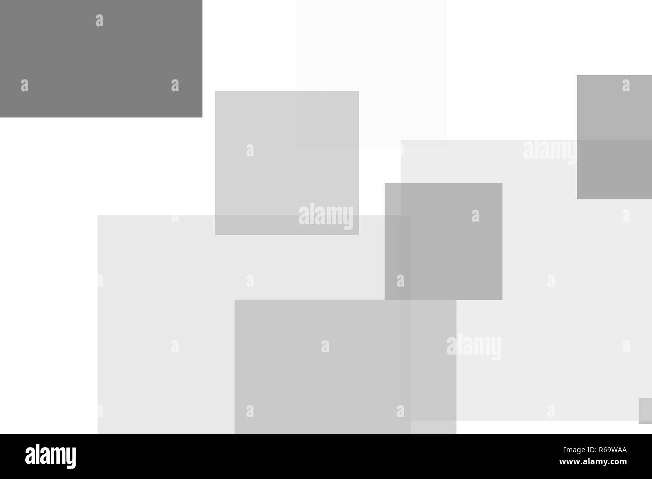 Abstract grey squares illustration background Stock Photo - Alamy