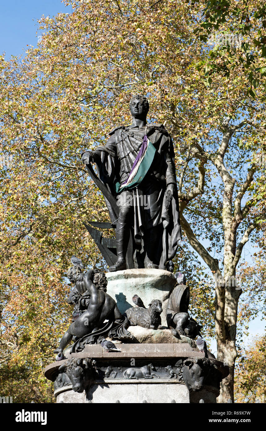 Frances Duke of Bedford statue Russell Square Bloomsbury London England ...