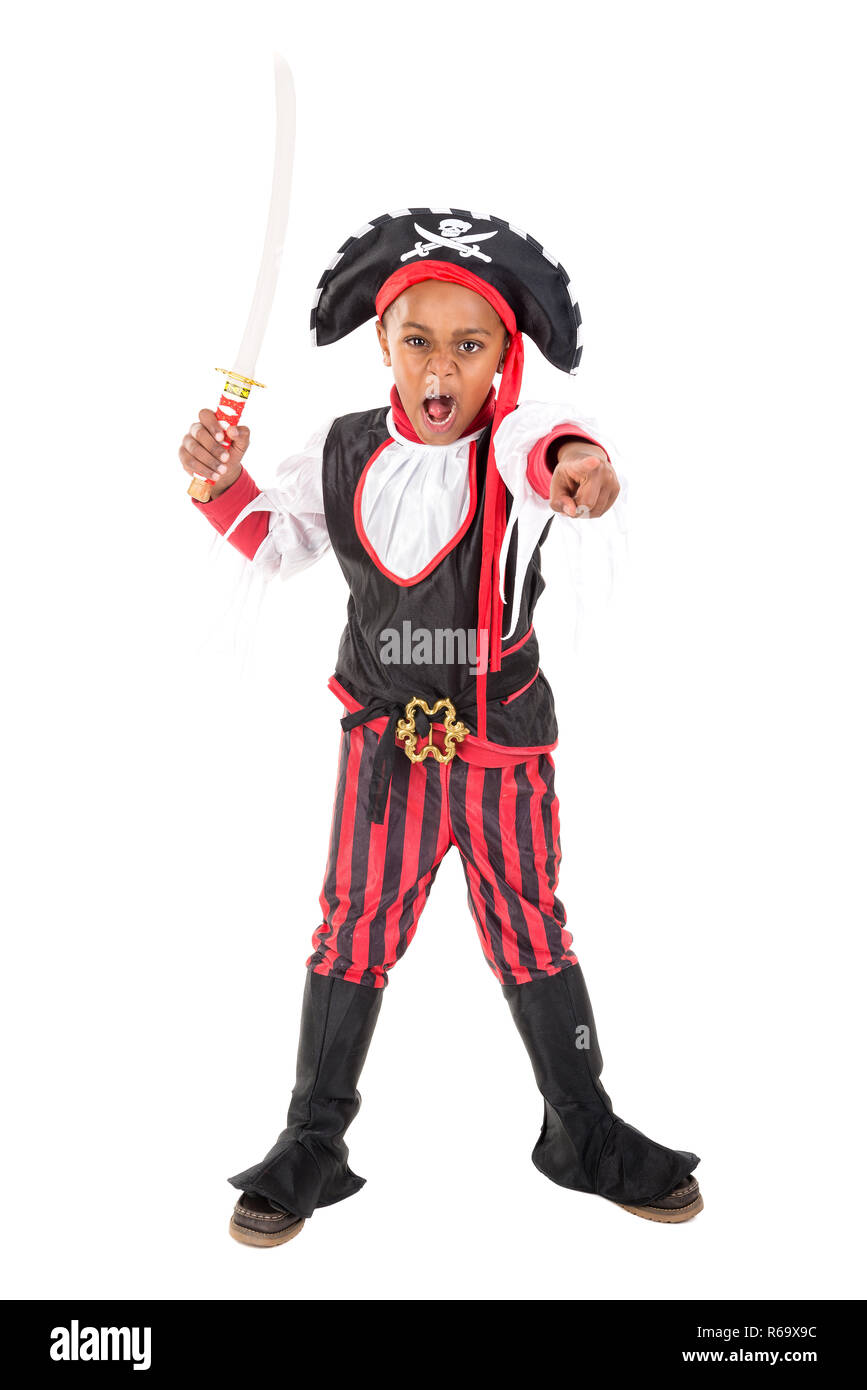 Child pirate costume Cut Out Stock Images & Pictures - Alamy