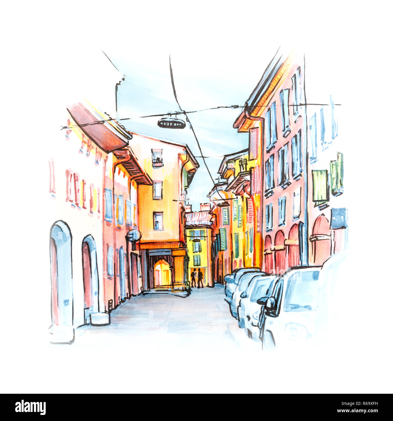 Medieval trade city Cut Out Stock Images & Pictures - Alamy