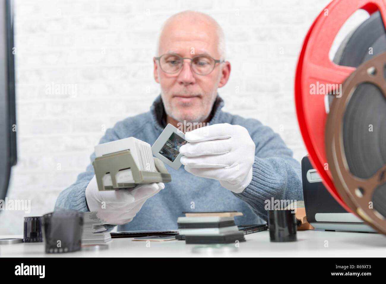 Scan slides and films to transform into digital data Stock Photo - Alamy