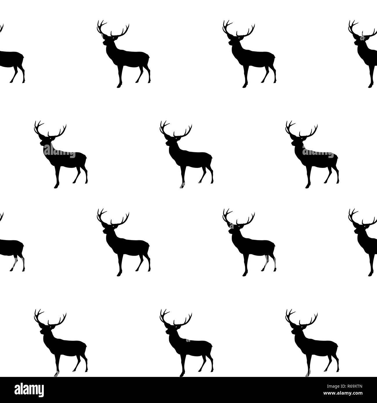 Abstract Seamless deer pattern background. Vector Illustration EPS10 ...