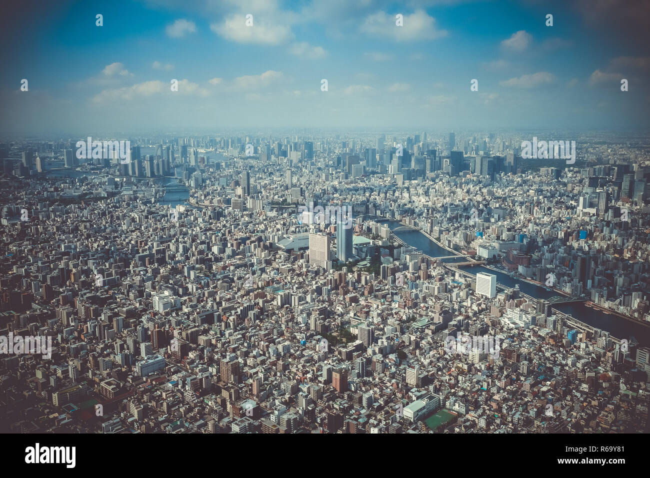 Skyline tokyo japan aerial perspective hi-res stock photography and images - Alamy