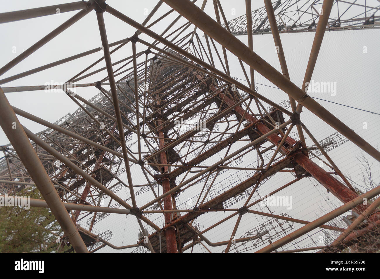 Soviet Radar System Duga near Chernobyl Nuclear Power Plant Stock Photo ...
