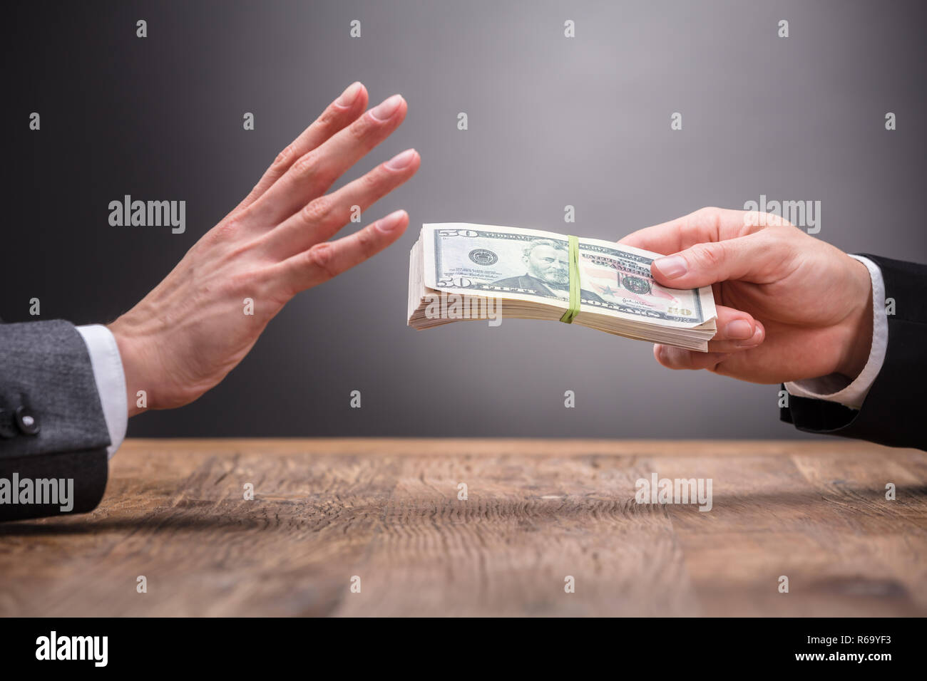 Man refusing take money hi-res stock photography and images - Alamy