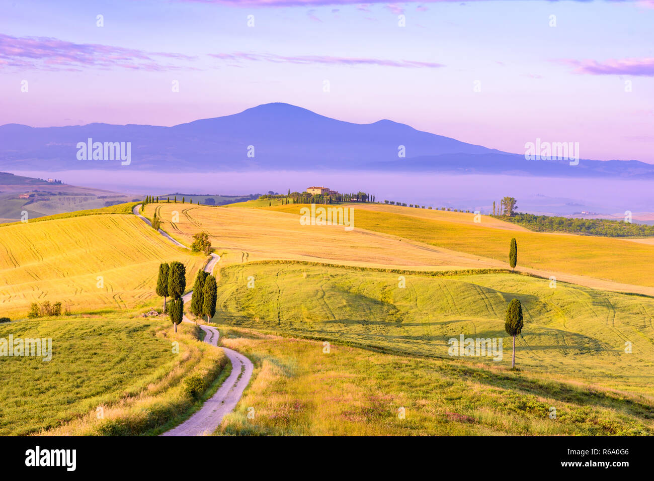 Italy tuscany early sunny morning hi-res stock photography and images ...