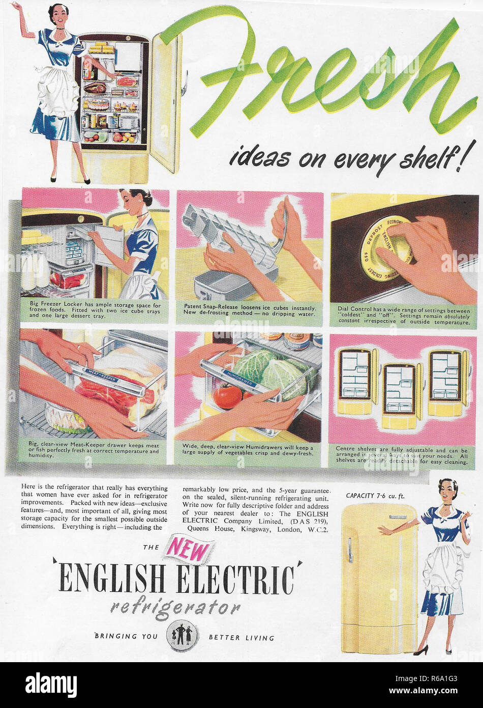 Fresh ideas refrigerator English Electric advert advertising in Country ...