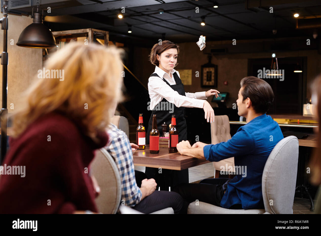 Angry customer restaurant hi-res stock photography and images - Alamy