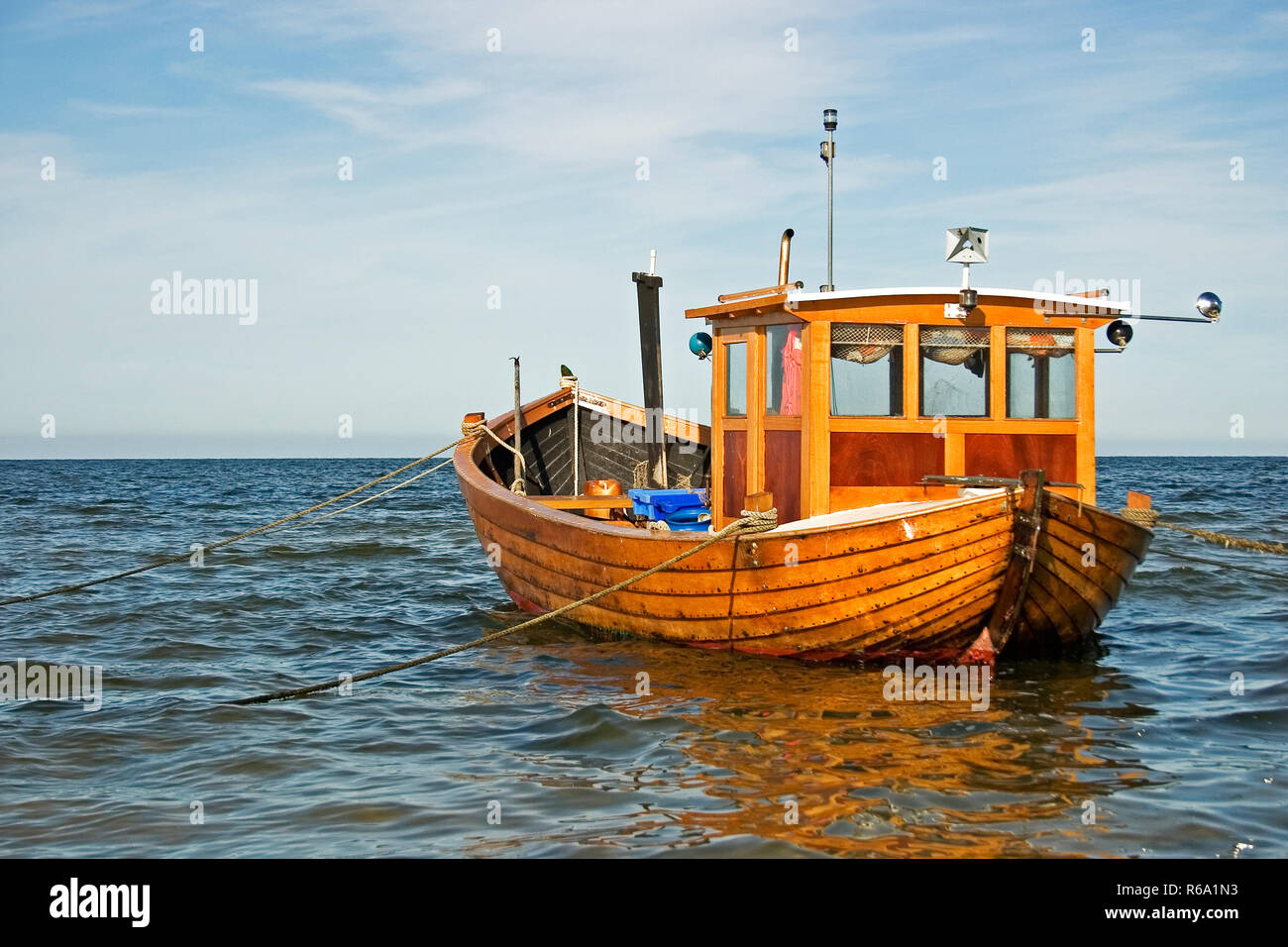 Fishing Boat At The Baltic Sea Stock Photo - Alamy