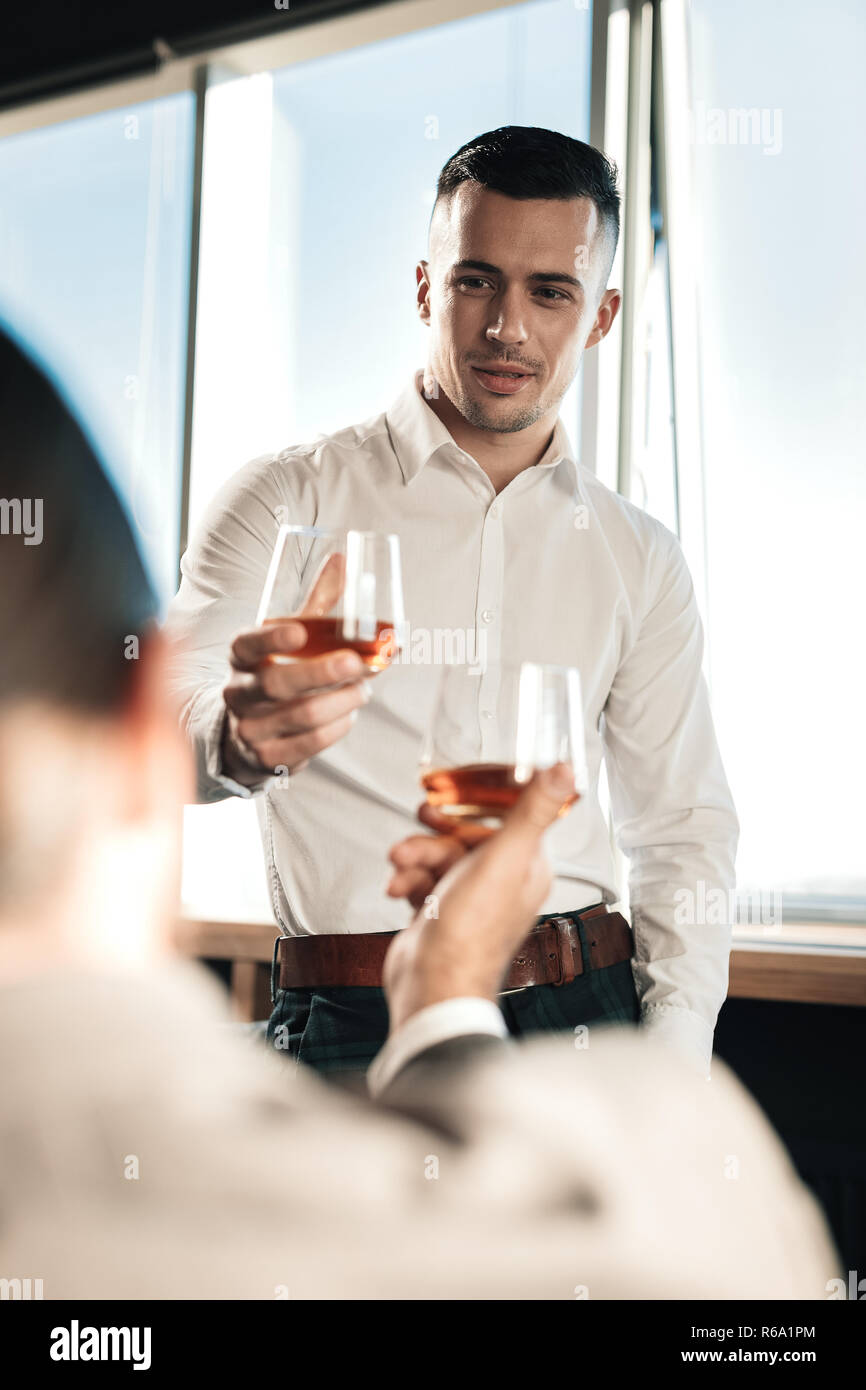 Whisky drinking young hi-res stock photography and images - Alamy