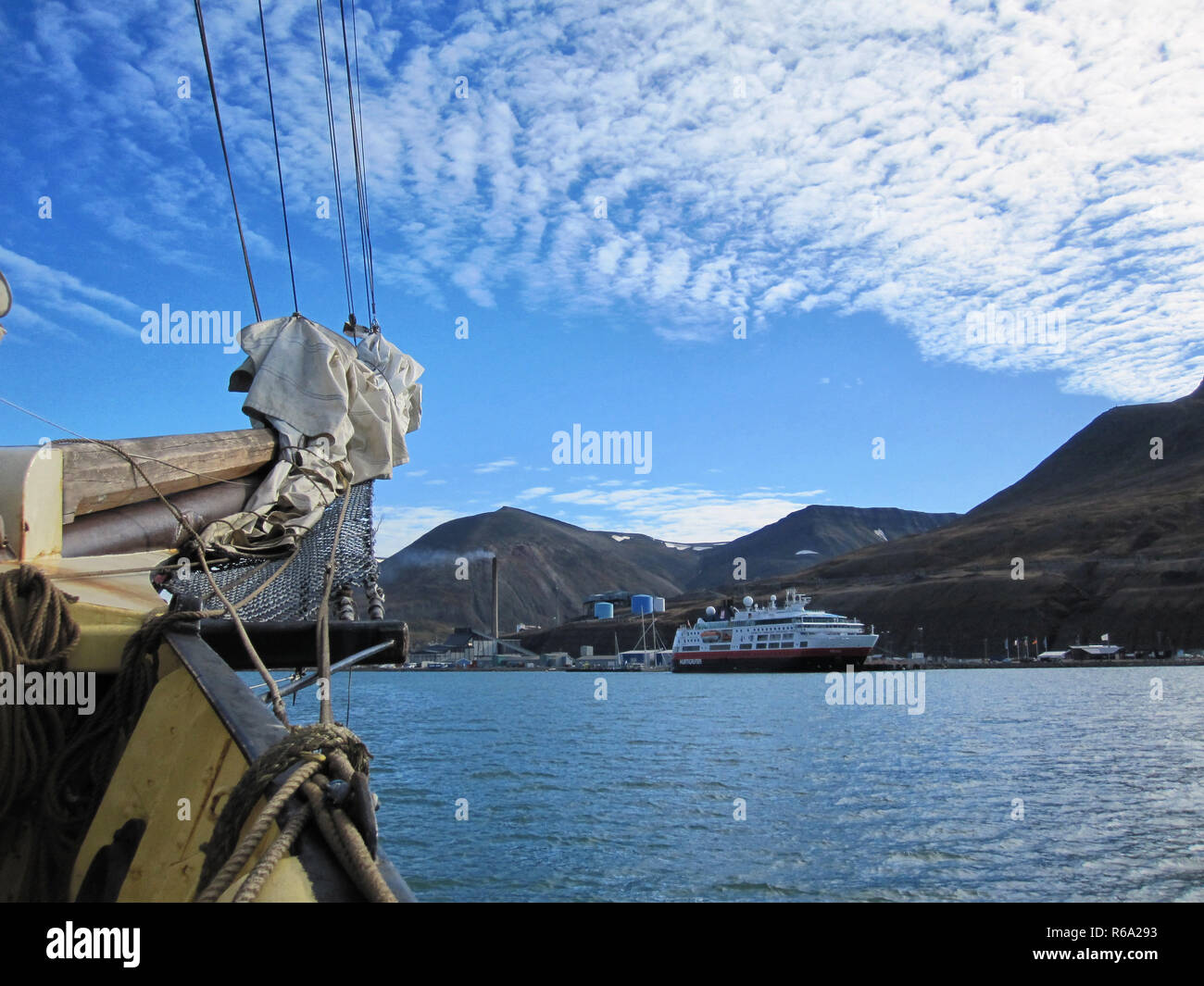 Port Of Longyearbyen, Svalbard Stock Photo - Alamy