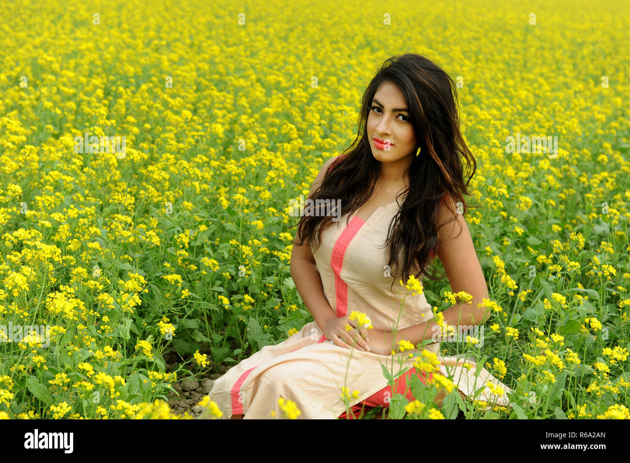 Dhaka, Bangladesh - December 14, 2015: A Bangladeshi girl poses for ...