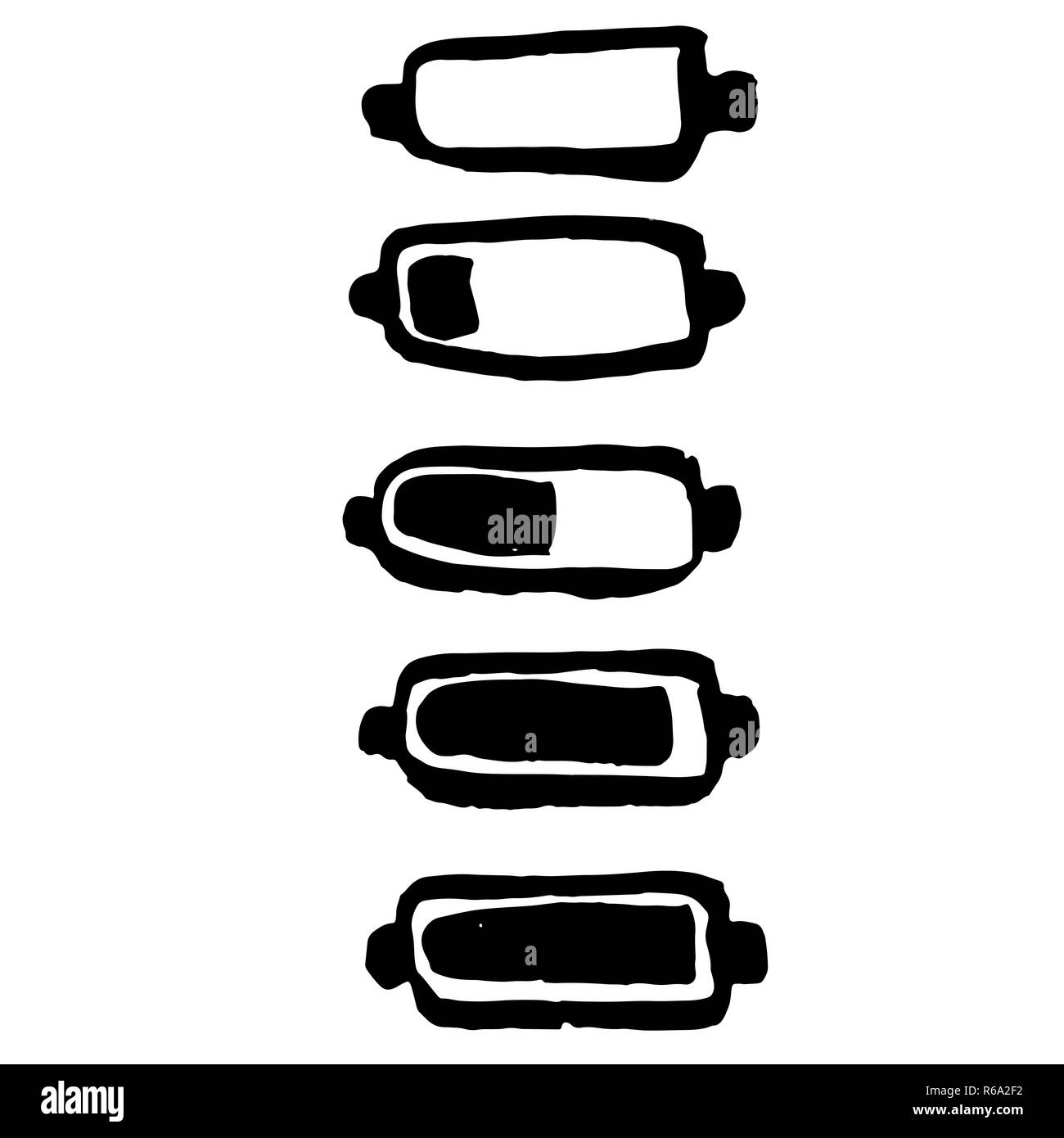 Half full battery Stock Vector Images - Alamy