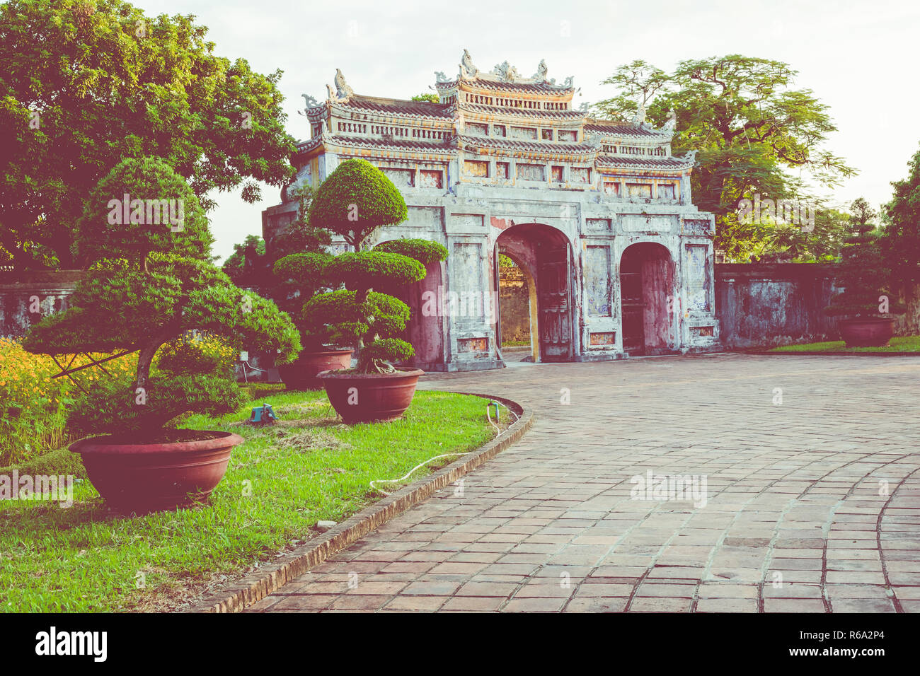 Entrance of Citadel. Imperial Royal Palace of Nguyen dynasty in Hue ...