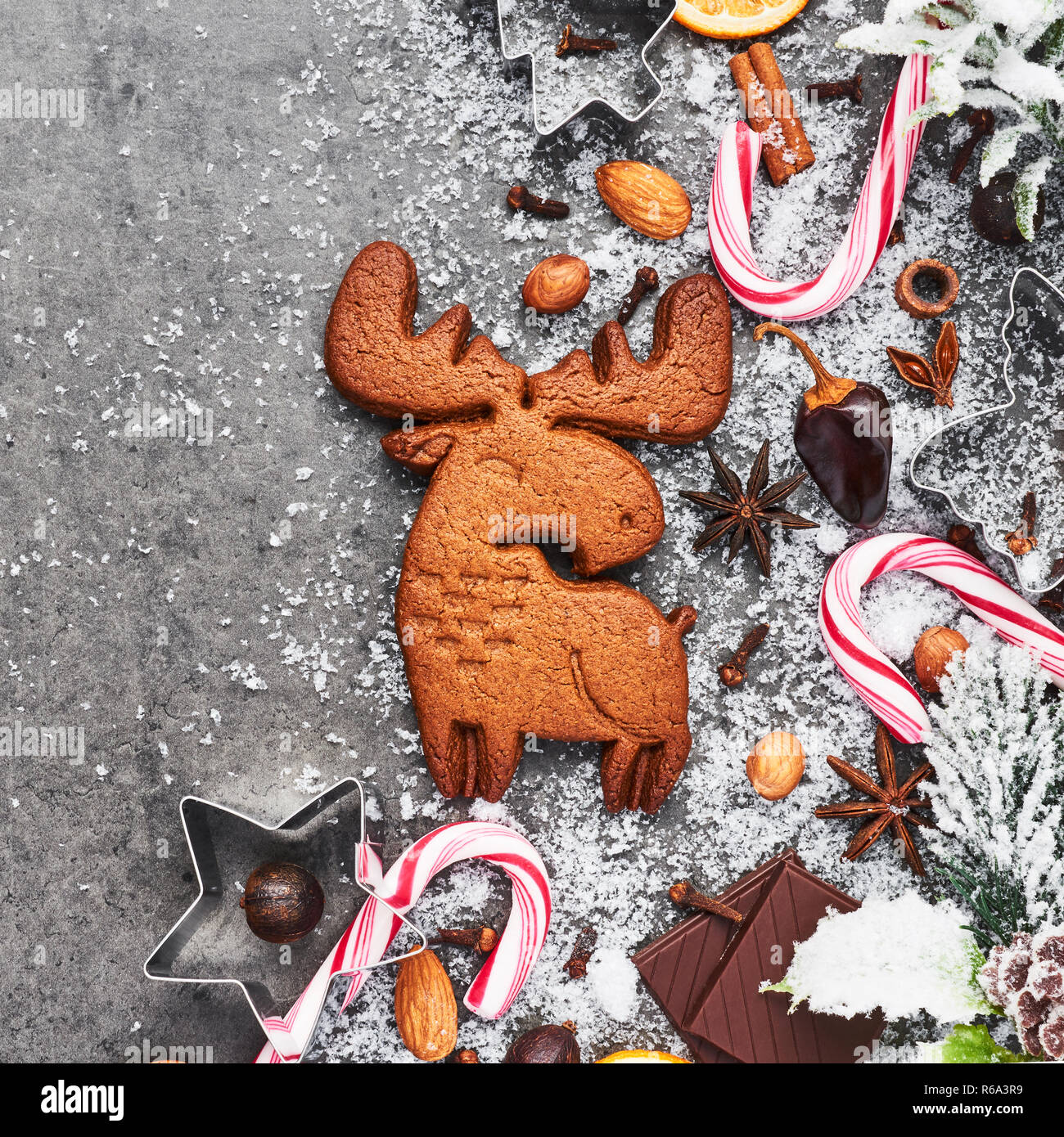 Gingerbread Reindeer Made With Shape
