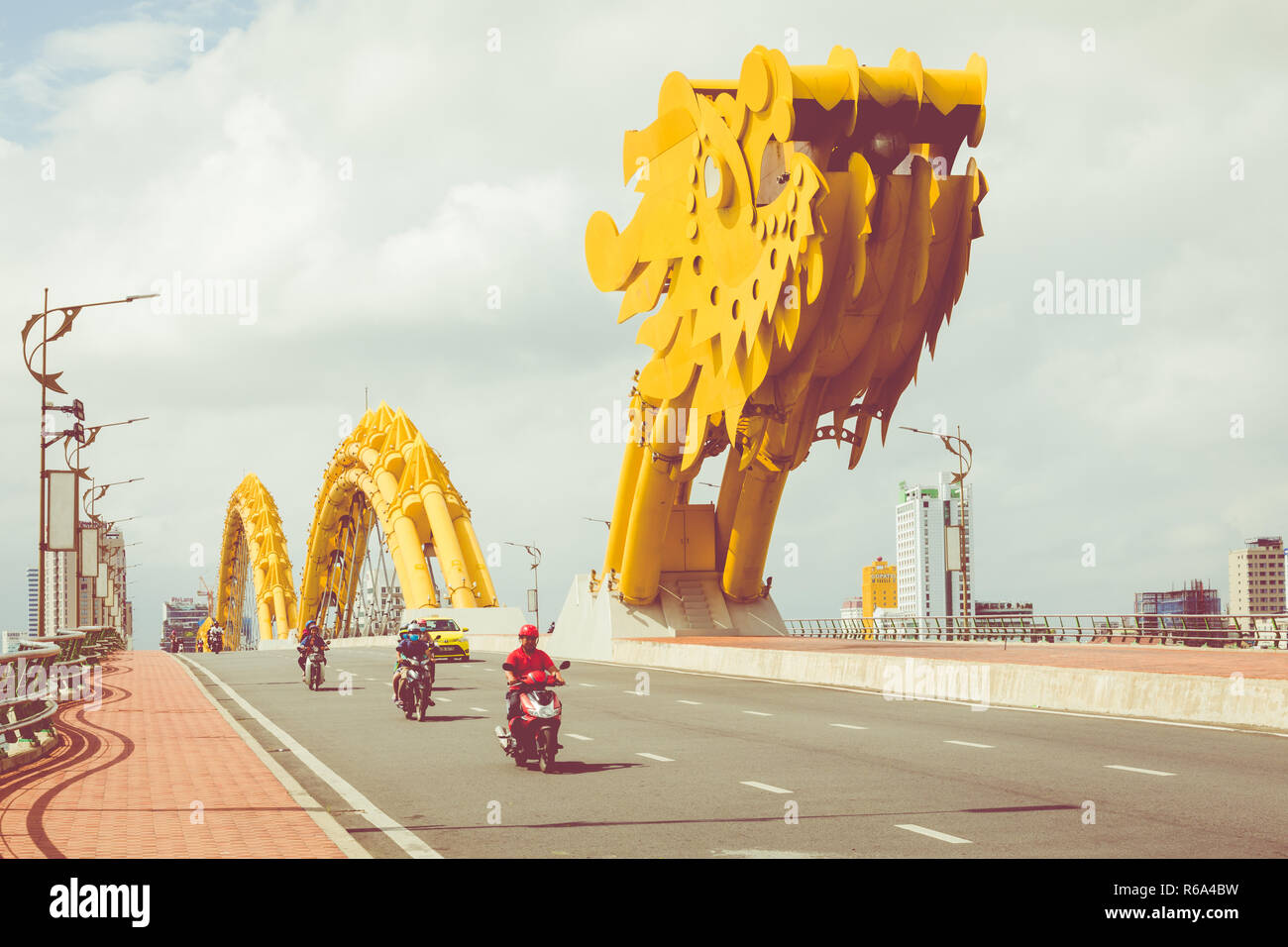 DA NANG, VIETNAM - NOVEMBER 25, 2018: Dragon bridge ( Cua Rong ), this ...