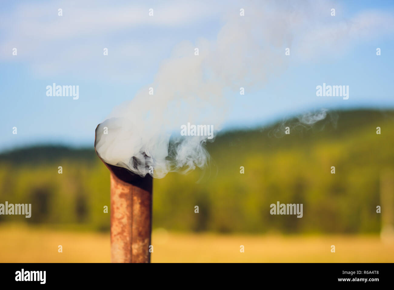 Smoke from samovar pipe hi-res stock photography and images - Alamy