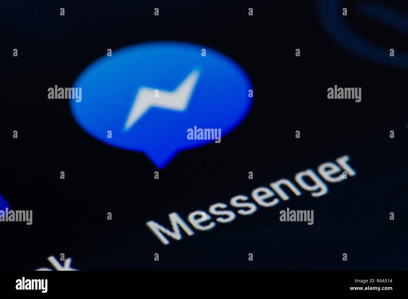 Messenger, is a messaging app and platform on a screen of a smartphone ...